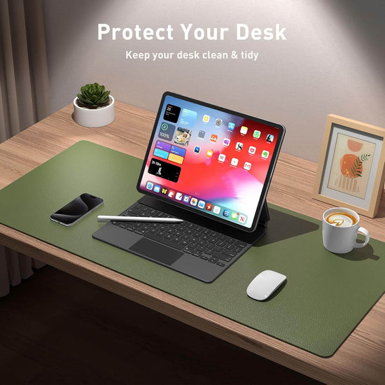 Double Face PU Leather Desk Mat – Gimmi.pk